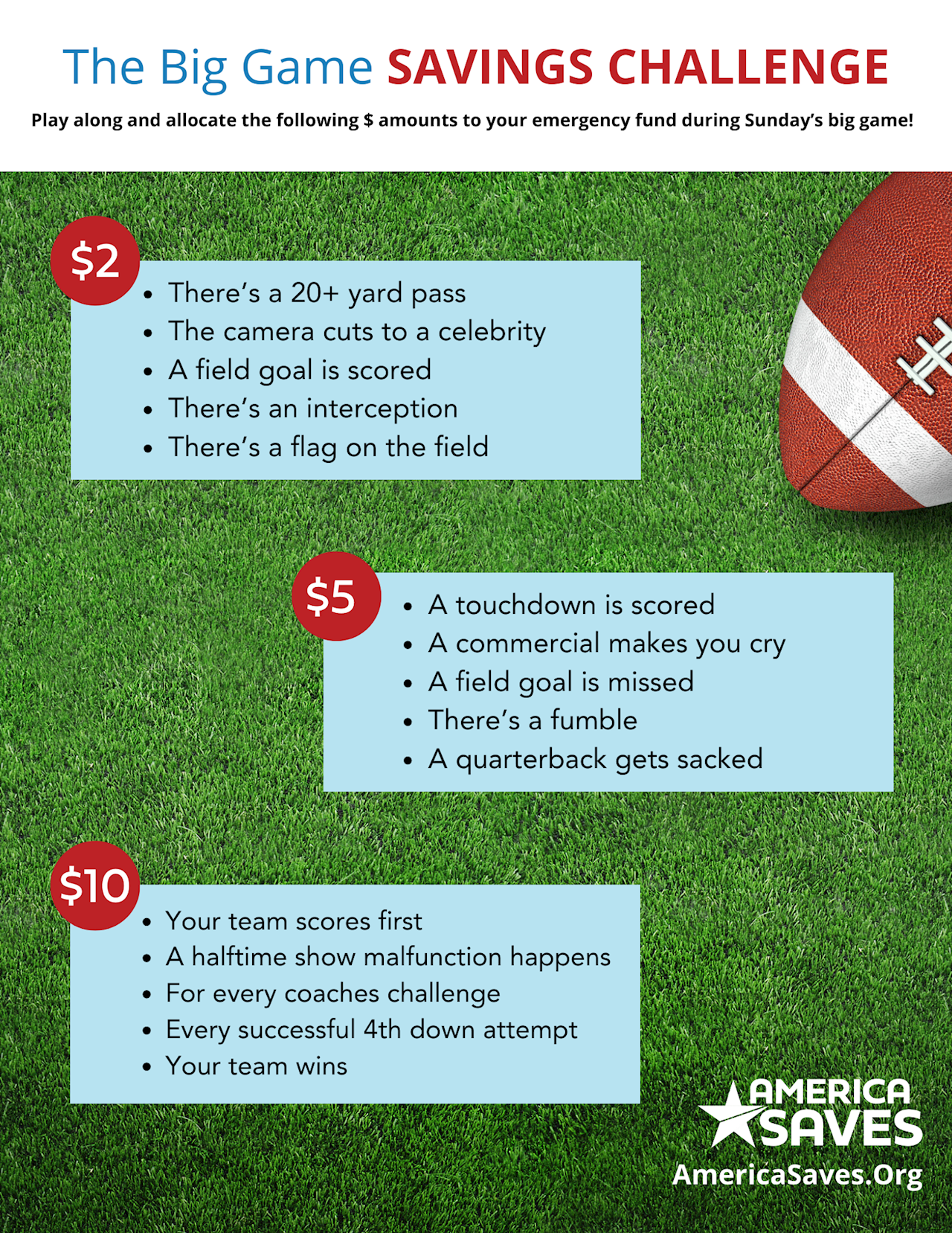 The Big Game Savings Challenge | America Saves